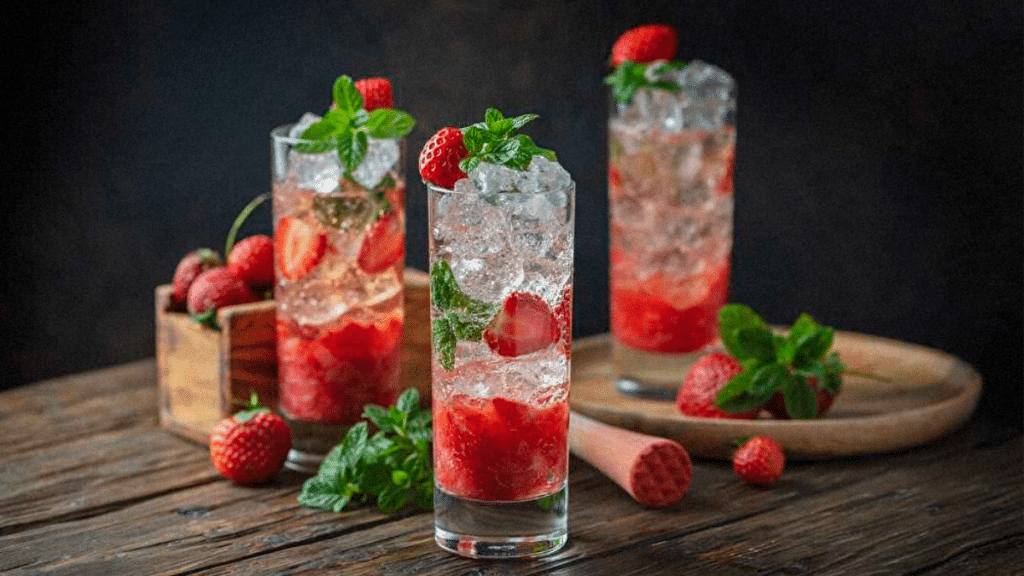 Le mojito fraise, variante fruitée du cocktail cubain - Apéritissimo ...